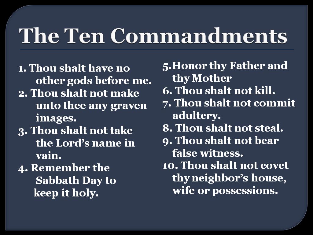 Close of the 10 Commandments | Pentecostal Theology