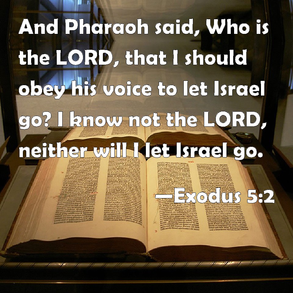 And Pharaoh said, Who is the Lord? | Pentecostal Theology