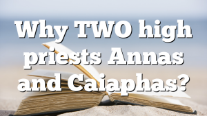 Why TWO high priests Annas and Caiaphas? | Pentecostal Theology