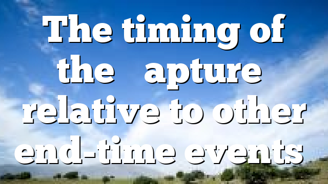 The timing of the “Rapture” relative to other end-time events ...