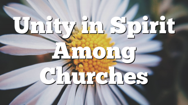 Unity in Spirit Among Churches | Pentecostal Theology