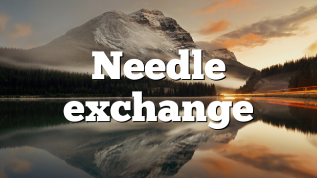 Needle exchange | Pentecostal Theology