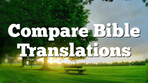 Compare Bible Translations | Pentecostal Theology