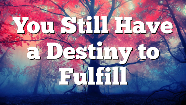 You Still Have a Destiny to Fulfill | Pentecostal Theology