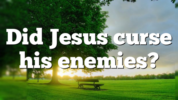 Did Jesus curse his enemies? | Pentecostal Theology