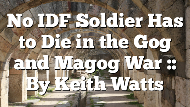No IDF Soldier Has to Die in the Gog and Magog War :: By Keith Watts ...
