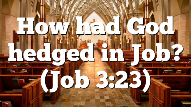 How had God hedged in Job? (Job 3:23) | Pentecostal Theology