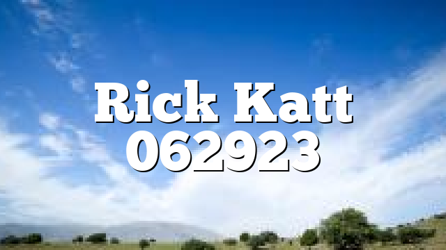 Rick Katt 062923 | Pentecostal Theology